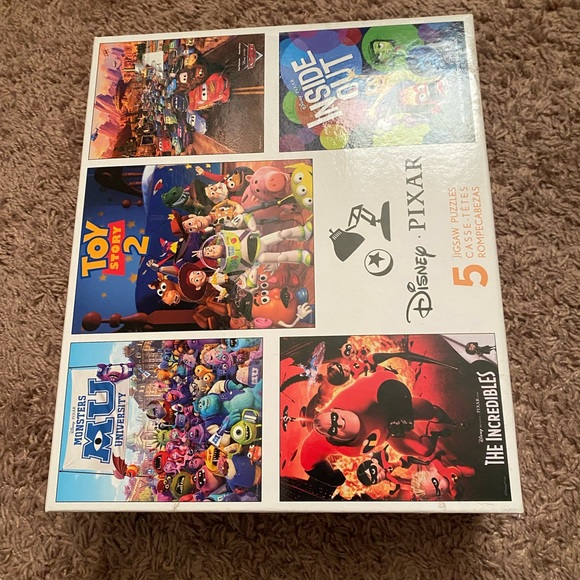 Disney | Other | Disney Pixar 5 Puzzles Toy Story 2 Cars The ...